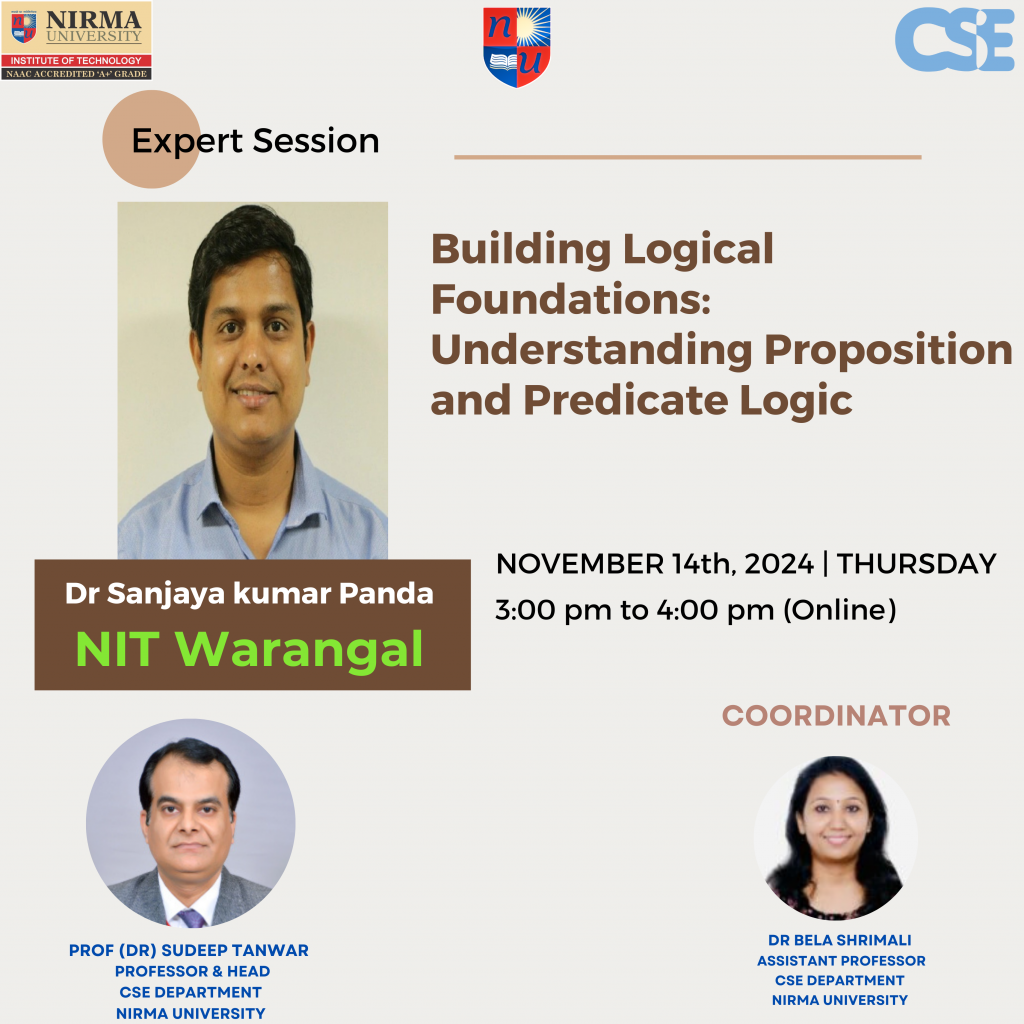 Expert Lecture: Building Logical Foundations: Understanding Proposition and Predicate Logic ...
