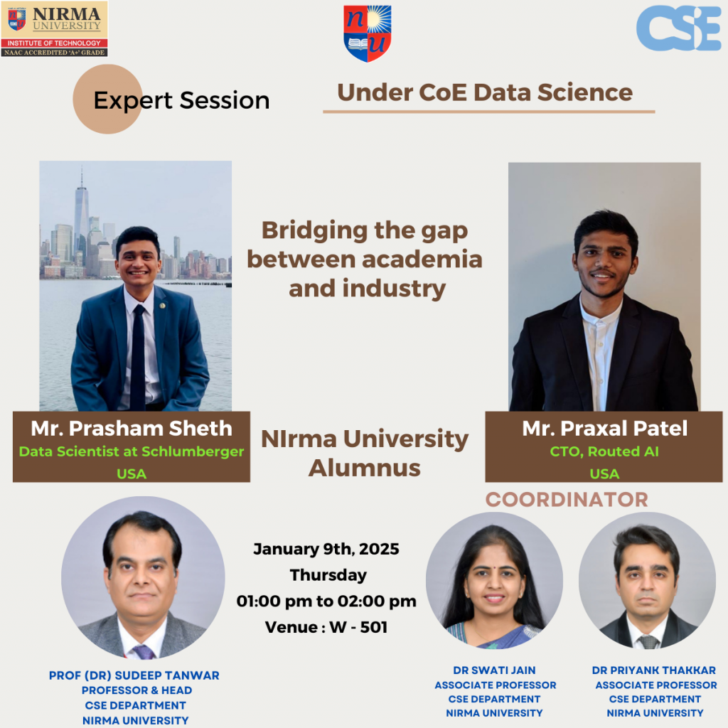 Expert Session on Bridging the Gap between Academia and Industry ...