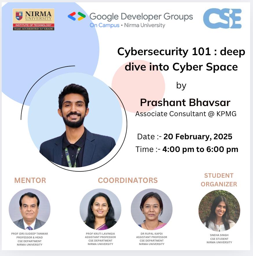 Cybersecurity 101: Deep Dive into Cyber Space - Computer Science and Engineering