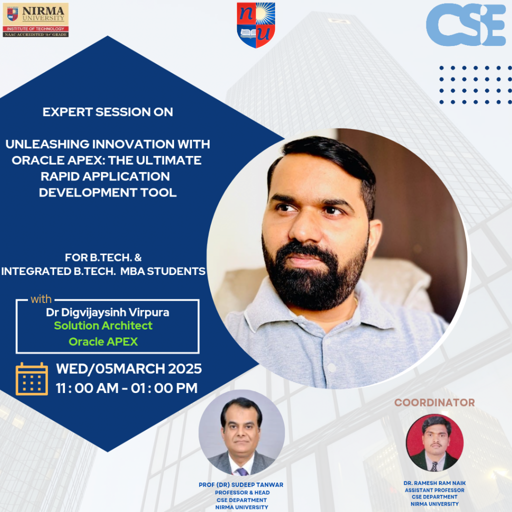 Expert session on Unleashing Innovation with Oracle APEX - Computer ...